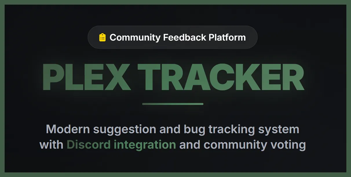 Plex Tracker - Plex Development